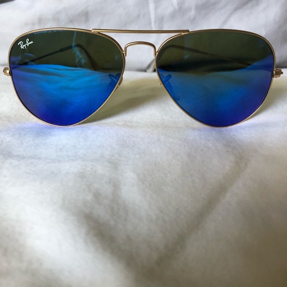 Ray-Ban | Accessories | Authentic Ray Ban Aviator Flash Lens Blue ...